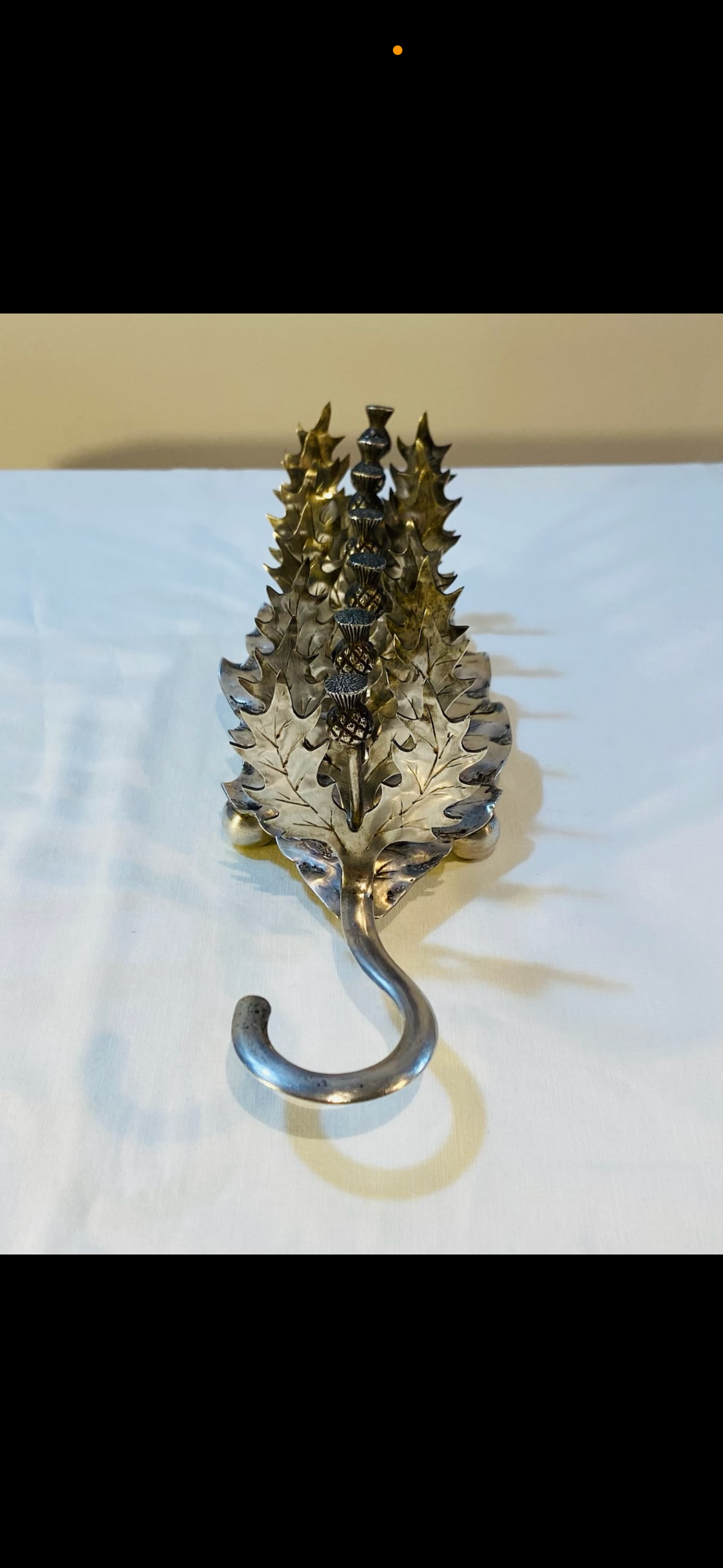 Antique Stewart Dawson & Co EPNS Scotch Thistle Toast Rack – Big Antler